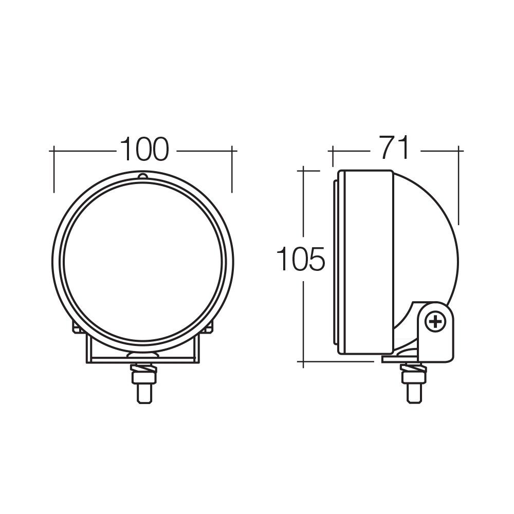 72409 Narva Halogen Work Light Round 12V Flood Beam – NA Auto